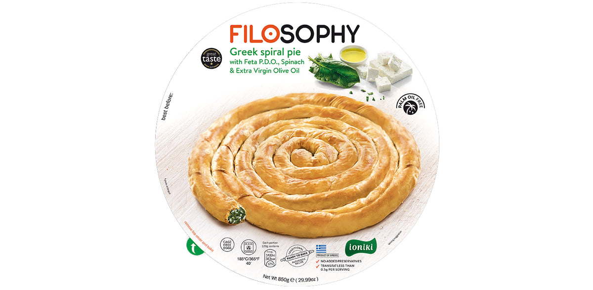 Filosophy Spinach & Fetta Spiral Pie 850g – OC Fine Foods