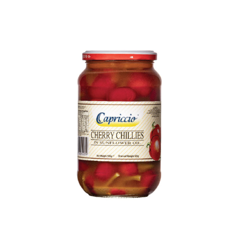Capriccio Cherry Chillies 550g – OC Fine Foods