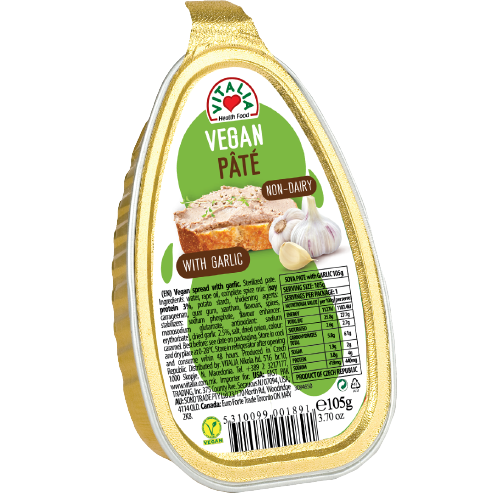 Vitalia Vegan Soy Pate with Garlic 105g – OC Fine Foods