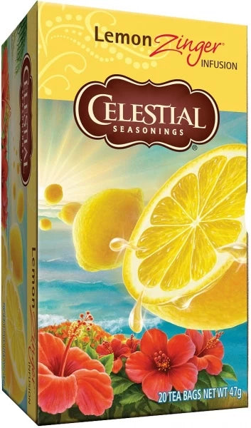 Celestial Seasonings Lemon Zinger Tea 20s 45g – OC Fine Foods