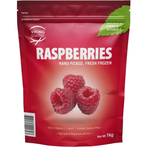 Viking Frozen Raspberries 1kg – OC Fine Foods