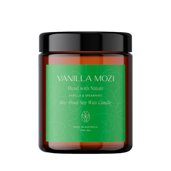 Vanilla Mozi Outdoor Soy Wax Candle Spearmint and Vanilla 175ml – OC ...