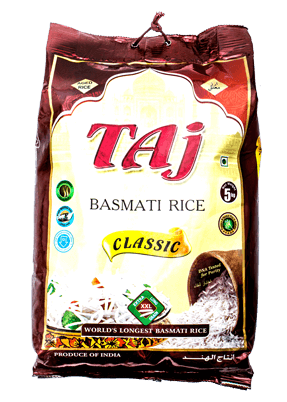 Taj Classic Extra Long Grain 5kg – OC Fine Foods
