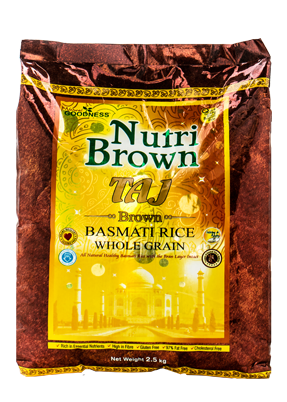 Taj Nutri Brown Basmati 2.5kg – OC Fine Foods